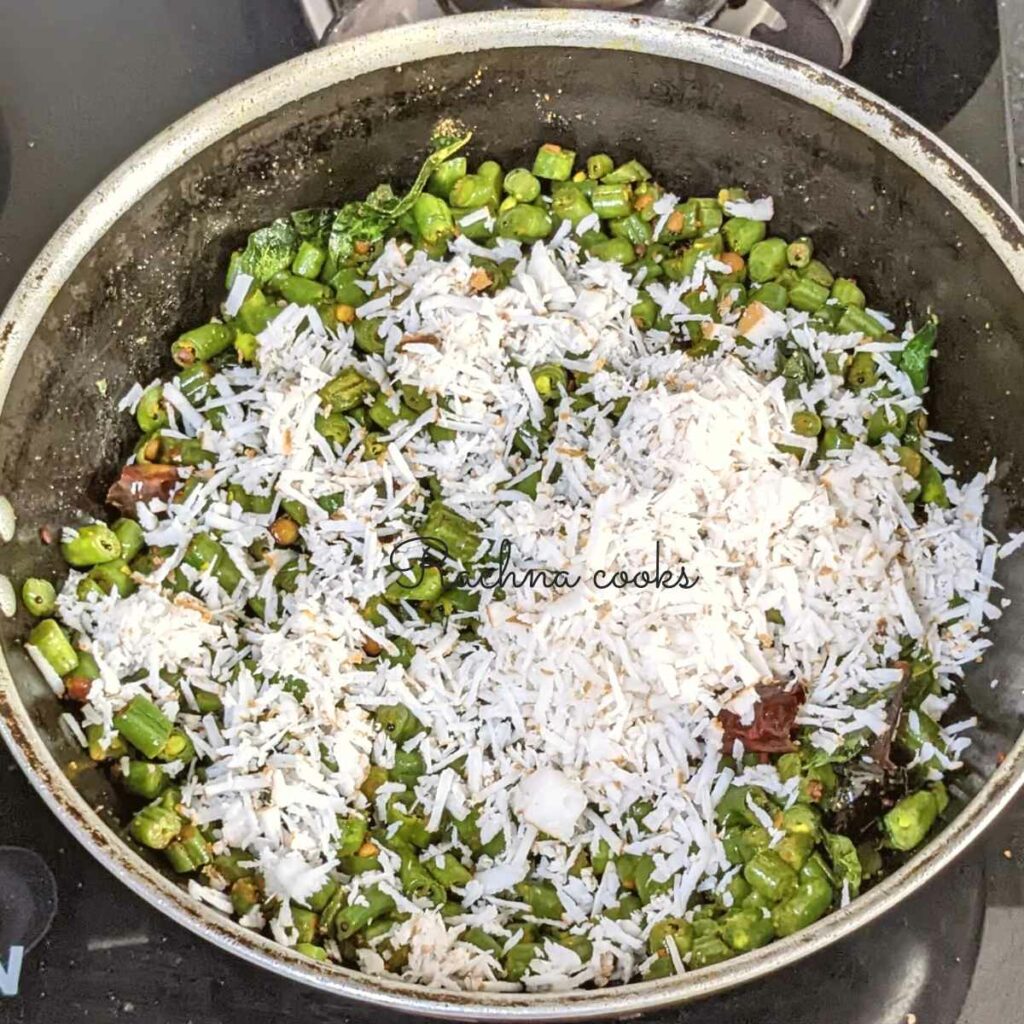 Beans Poriyal | Beans Palya (Green Beans Stir Fry with Coconut ...