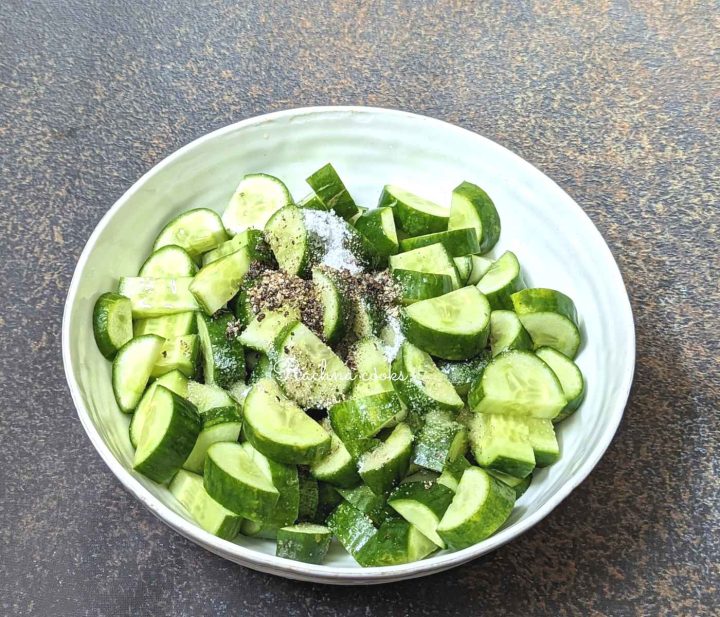 Sumac Cucumbers - Rachna cooks