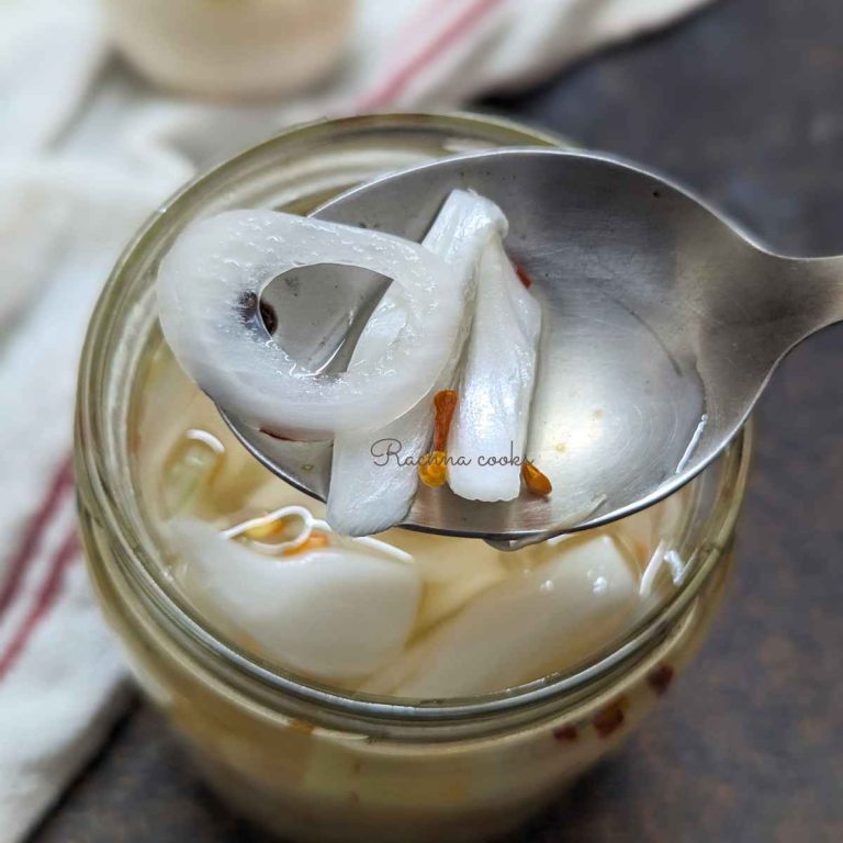 Quick Pickled White Onions - Rachna cooks