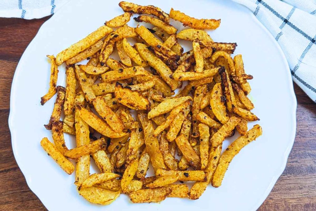 Air Fryer Kohlrabi Fries - Rachna cooks