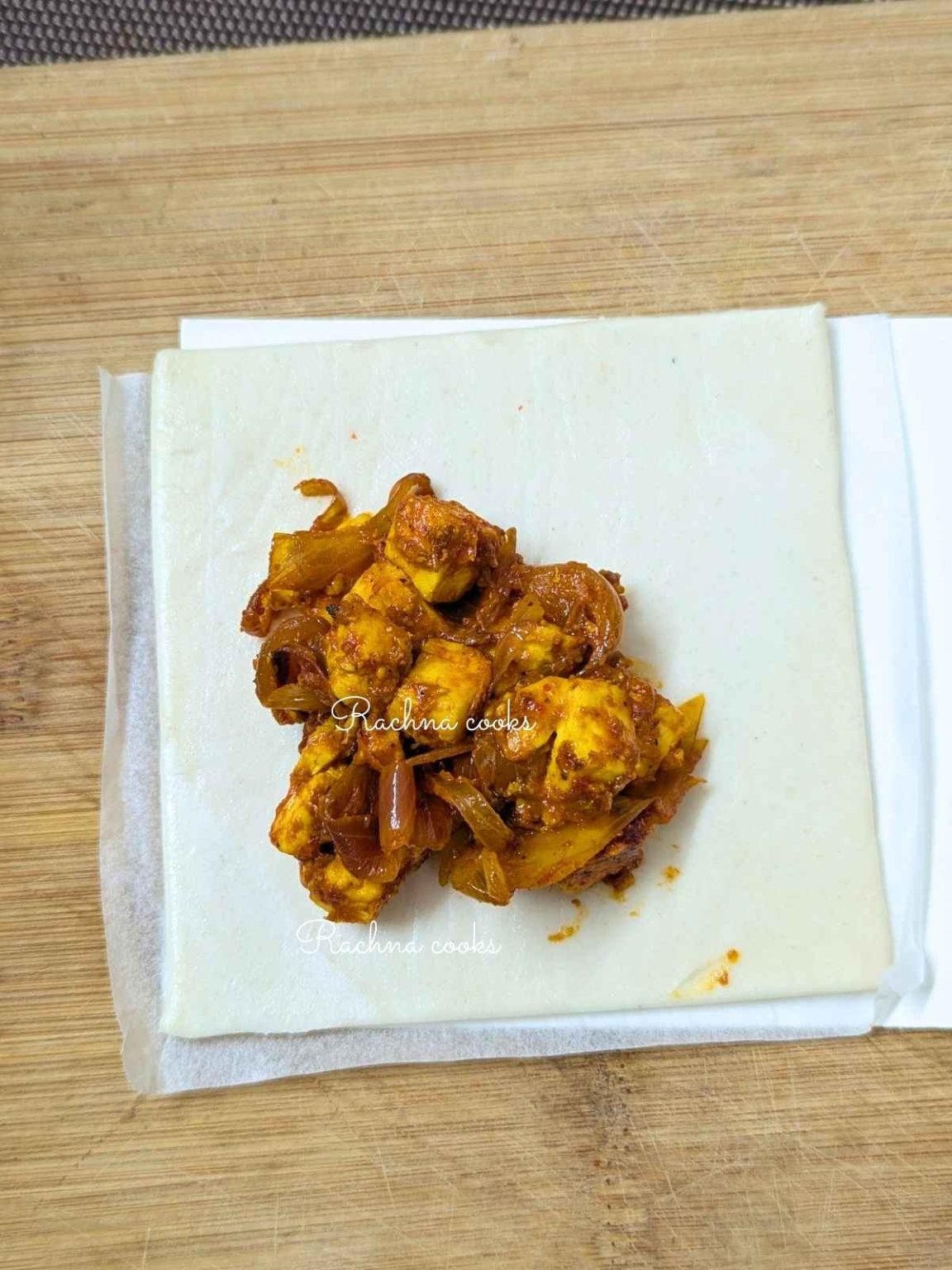 Paneer Puffs in Air fryer | Oven - Rachna cooks