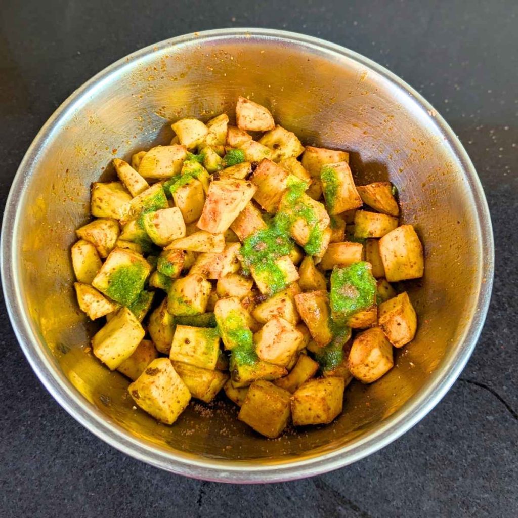 Sweet Potato Chaat - Rachna cooks