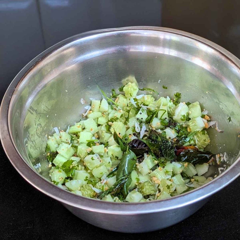 Indian Cucumber Salad or Kakdi Chi Koshimbir - Rachna cooks